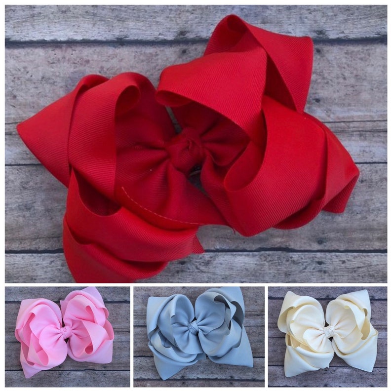 78 Double Bows Jumbo Stacked Double Hair Bows - Etsy
