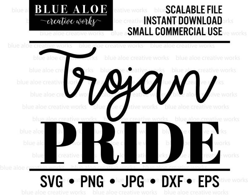 Trojan Pride Svg Trojan Svg, School Mascot Svg Cut File for Cricut and ...