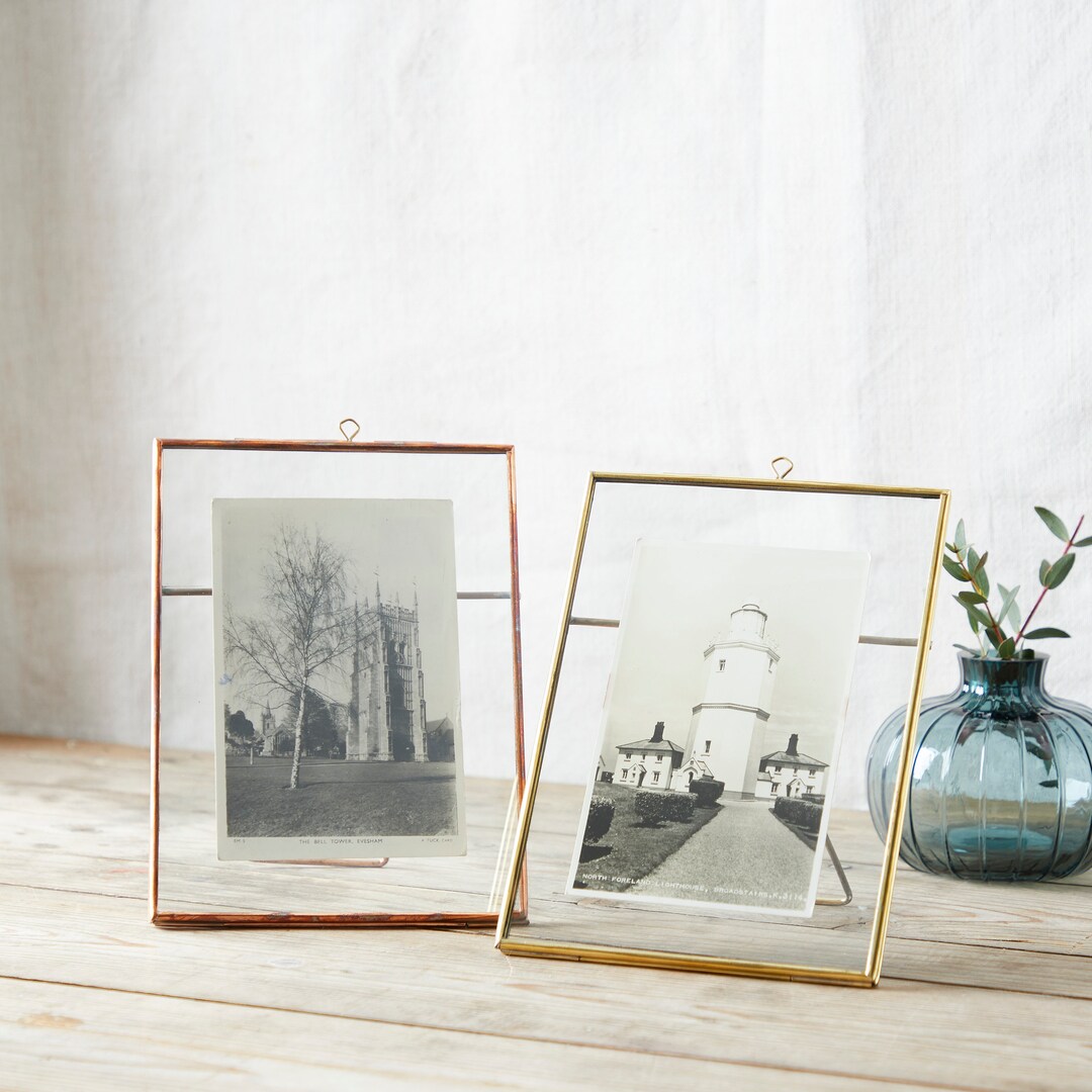 7x5 Portrait Picture Frame in Copper or Brass - Etsy UK