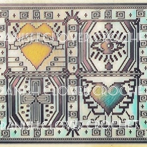 Milagros Throw Mosaic Crochet Pattern - Etsy