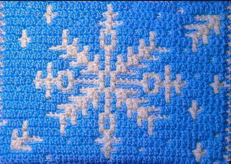 Christmas Series: Snow Star snowflake Mosaic Crochet Pattern - Etsy