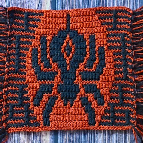 Halloween Series: Web Weaver spider Mosaic Crochet Pattern - Etsy