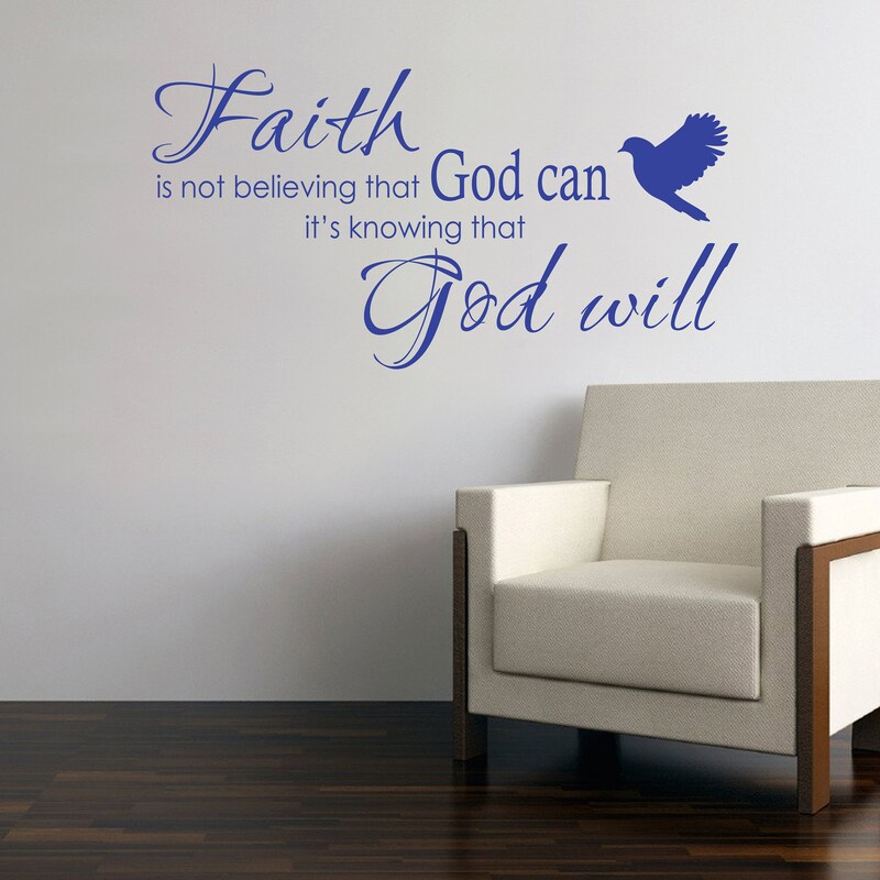 Faith Wall Decal - Etsy