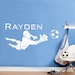 Personalised Goal Keeper Football - Vinyl Transfer - Wall Sticker ...