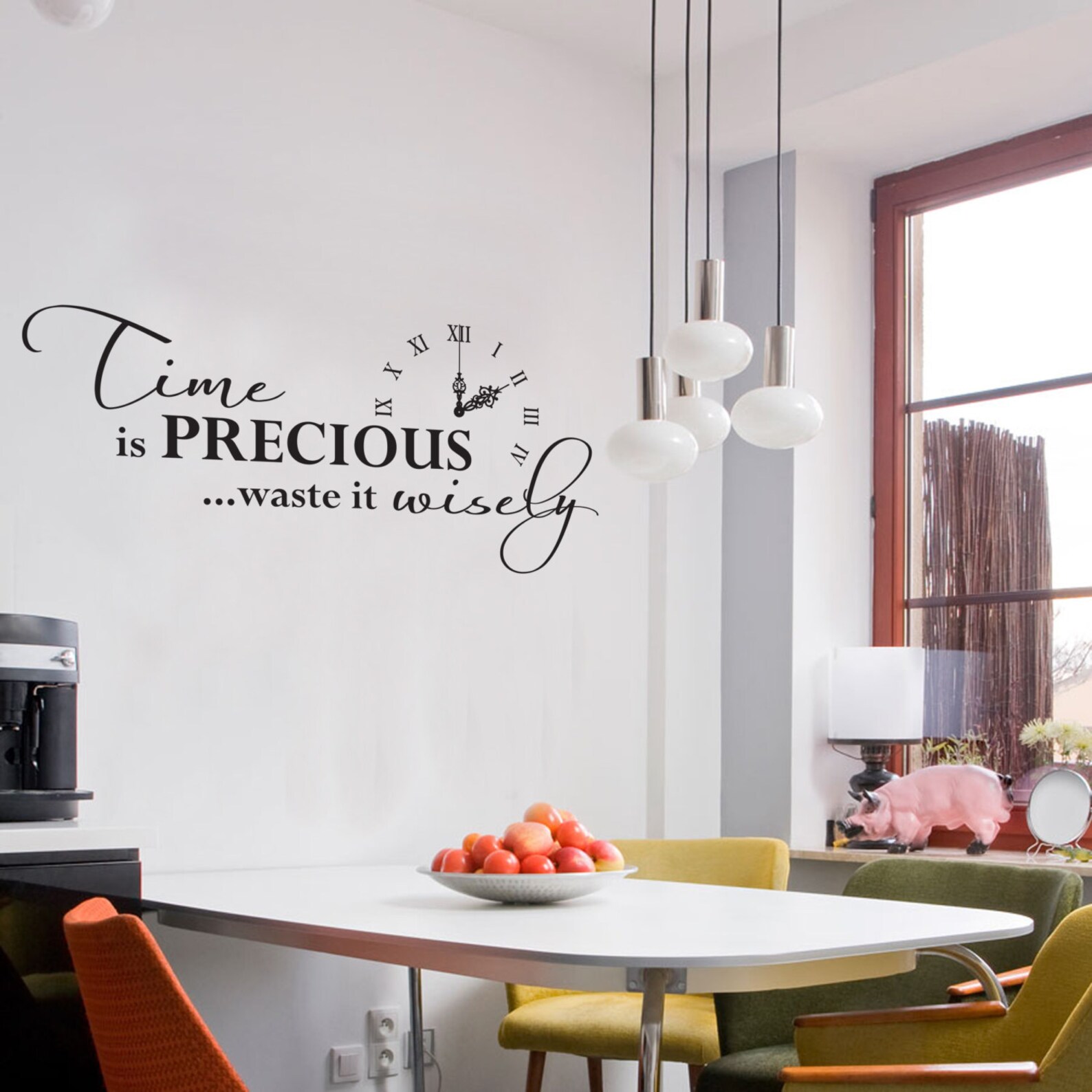 Time is Precious Wall Sticker Contemporary Vinyl Decal - Etsy