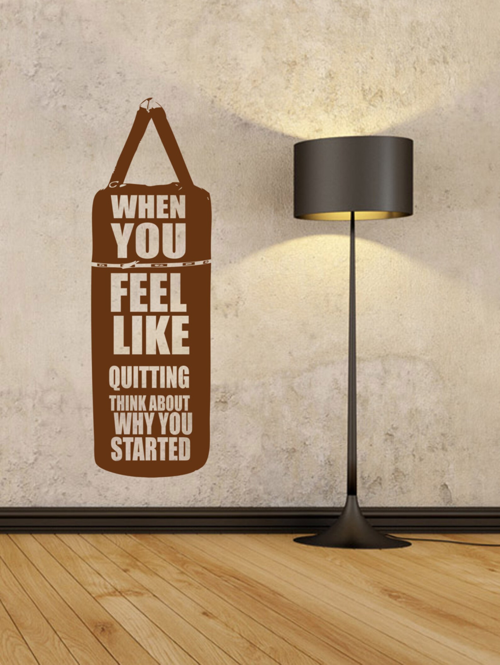 When You Feel Like Quitting - Motivational Wall Sticker - Contemporary ...