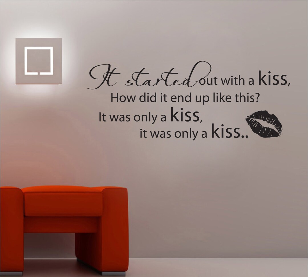 The Killers - Mr Brightside Lyrics - Wall Sticker - Contemporary ...