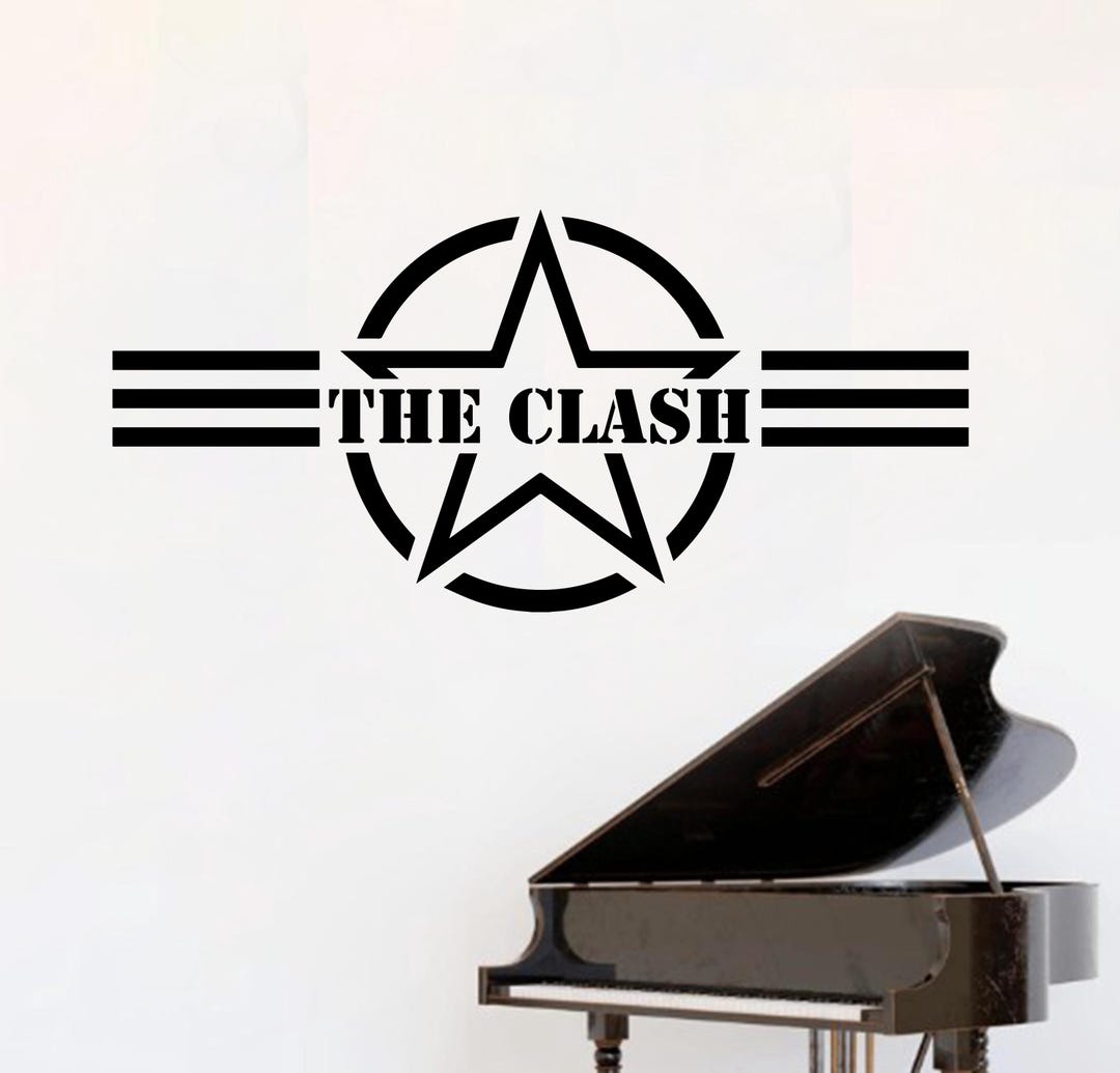 The Clash Vinyl Wall Transfer Wall Sticker Decal Rock Band Music - Etsy