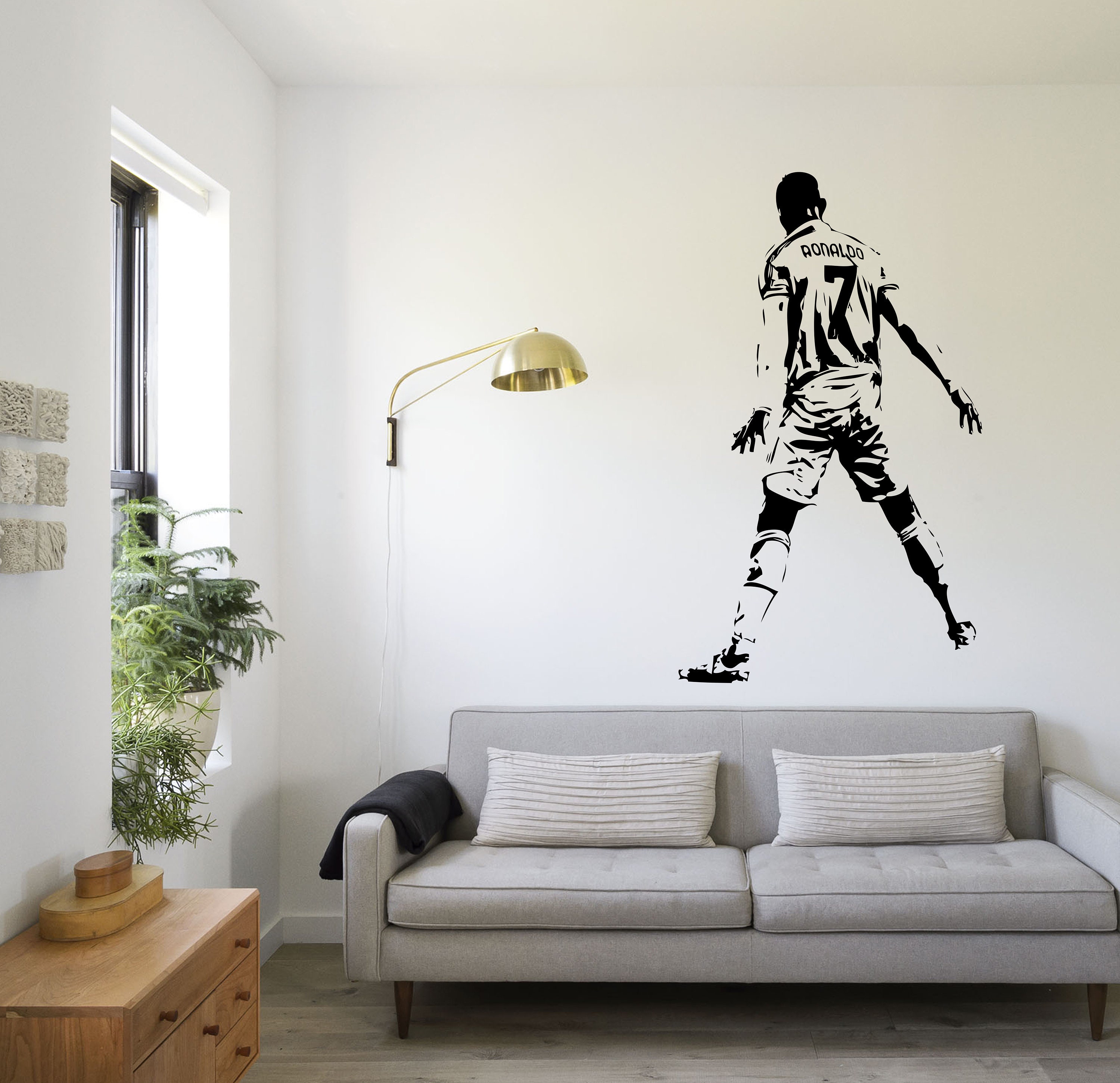 Ronaldo Wall Sticker Vinyl Transfer Football - Etsy UK