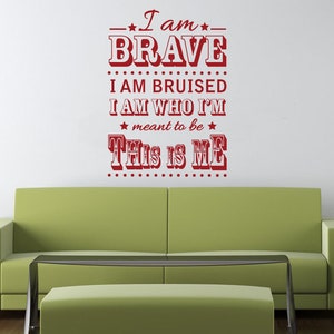 The Greatest Showman Inspired - This is Me - Wall Sticker ...