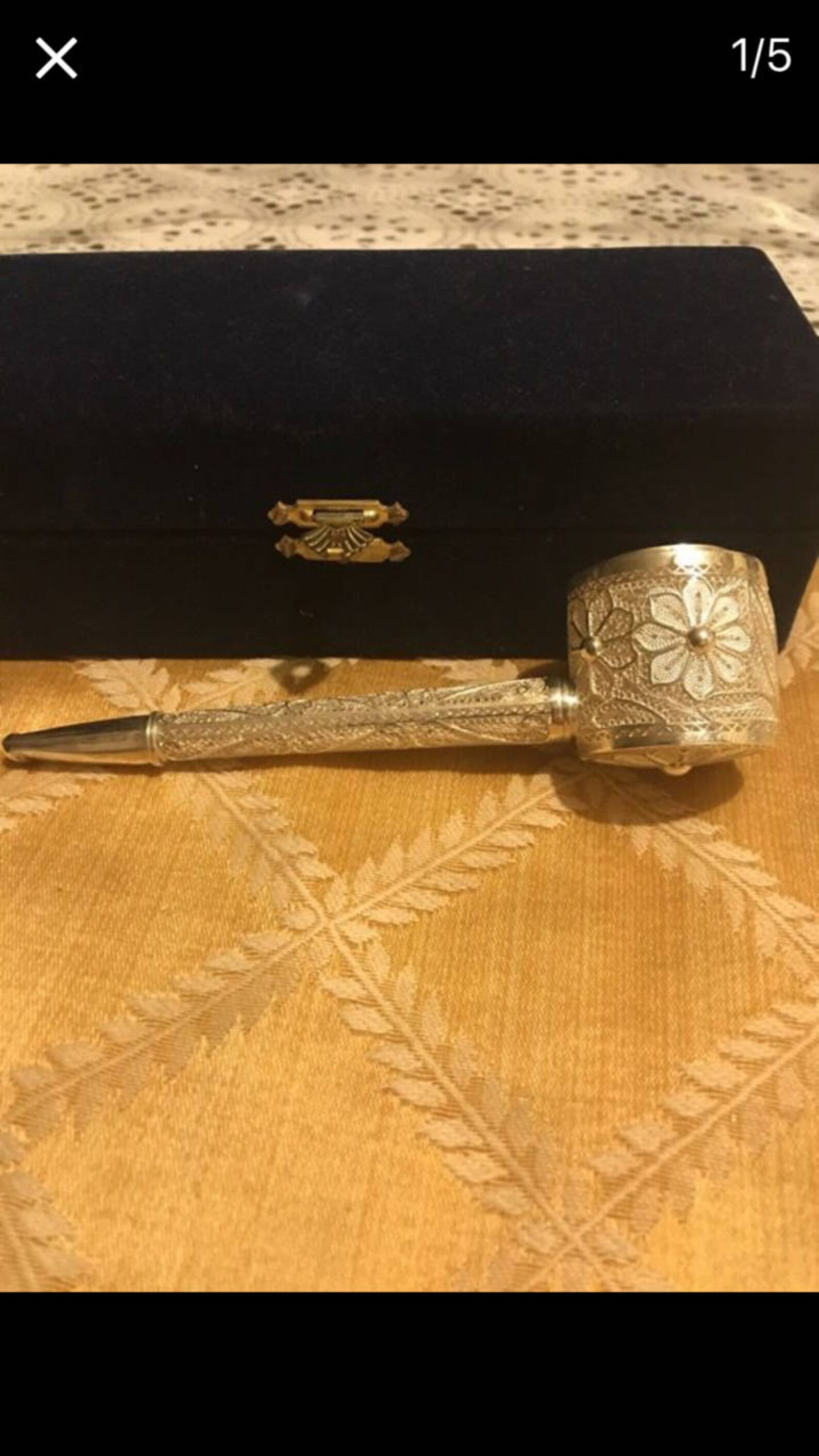 19th CENTURY RARE Vintage Smoking Pipe Made of Sterling Silver - Etsy