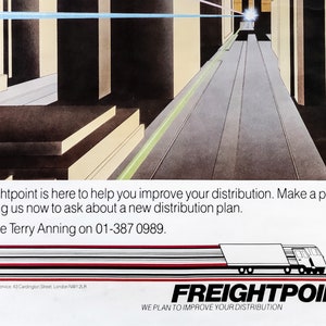 1980s British Truck / Lorry Advertisement Poster, 101cm X 63 Cm Size ...
