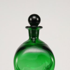1920s Vintage Green Glass Kluk Kluk Decanter, Made by Holmegaard, 25cm X 9.5cm Size, Antique ...