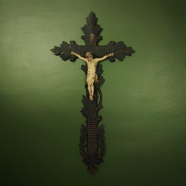 Black Crucifix - Etsy
