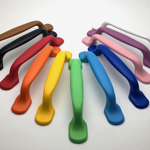 Colorful Handles Drawer Knobs Pulls Kitchen Cabinet Knobs - Etsy