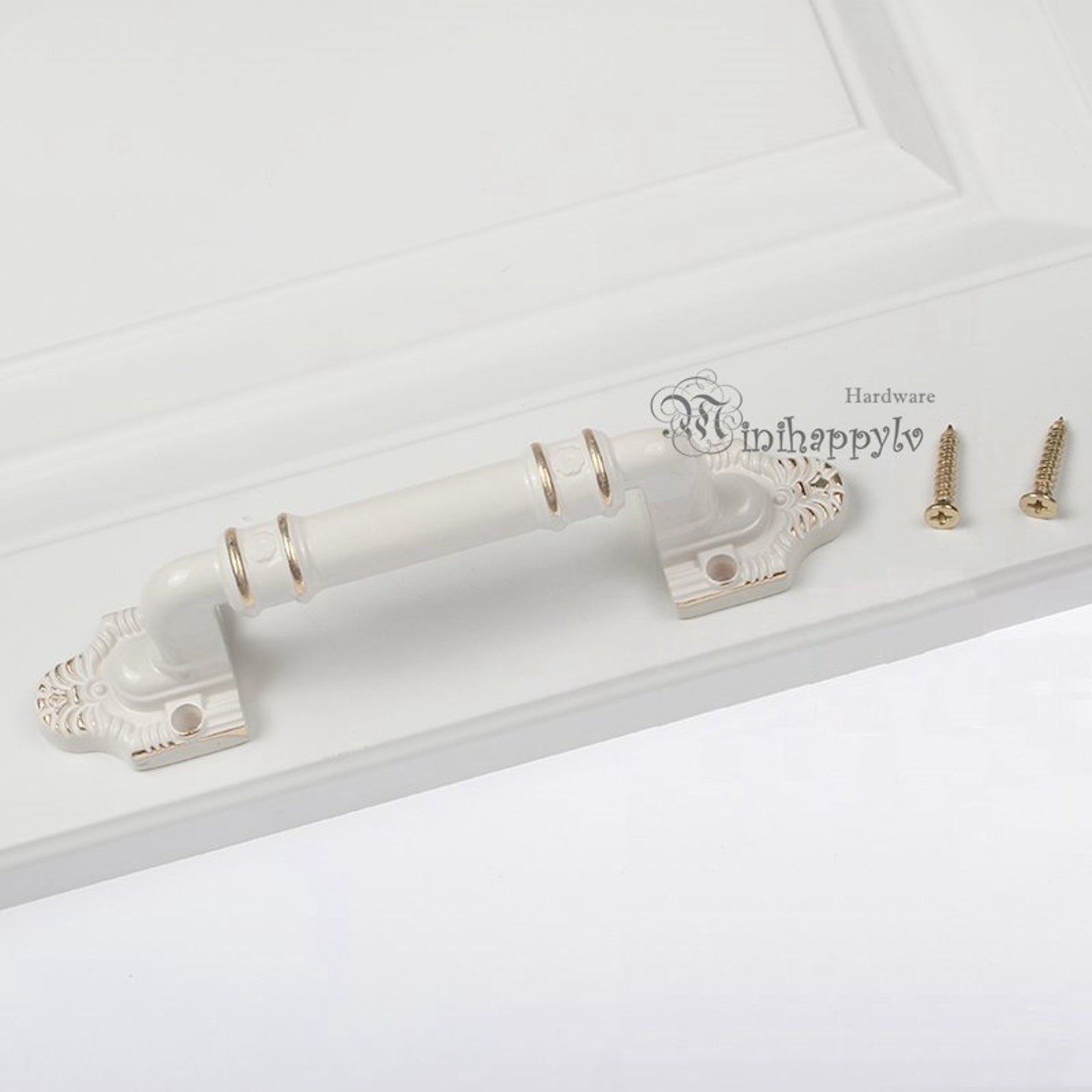 Large Cabinet Handles Handles Door Handles Pulls Ivory White | Etsy