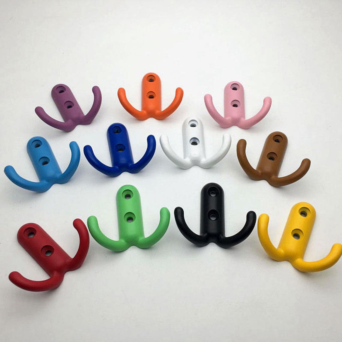 Colorful Hooks Decorative Hooks /coat Hangers Wall Hooks Metal - Etsy