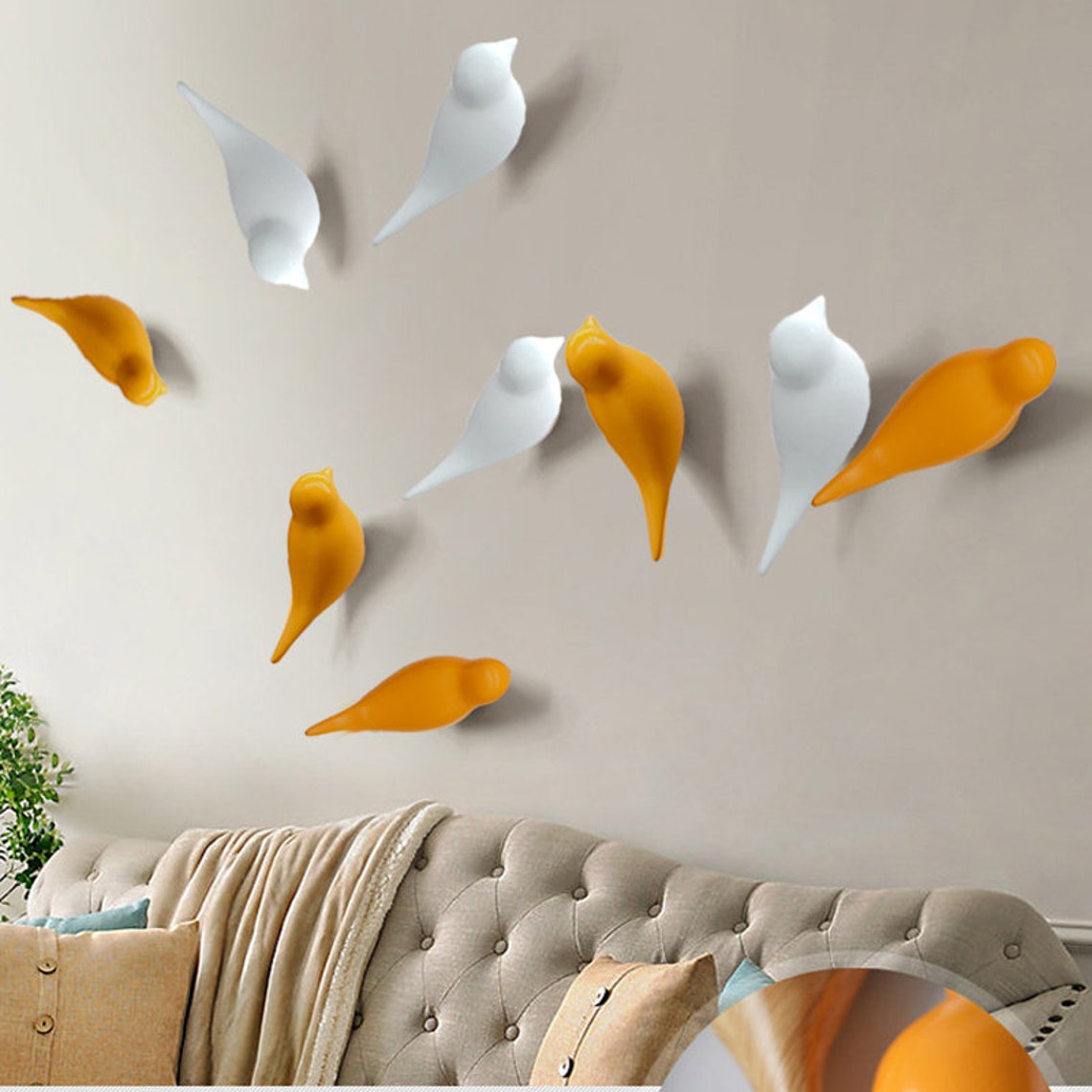 Bird Hooks Colorful Decorative Hooks Wall Hooks/ Resin Coat - Etsy