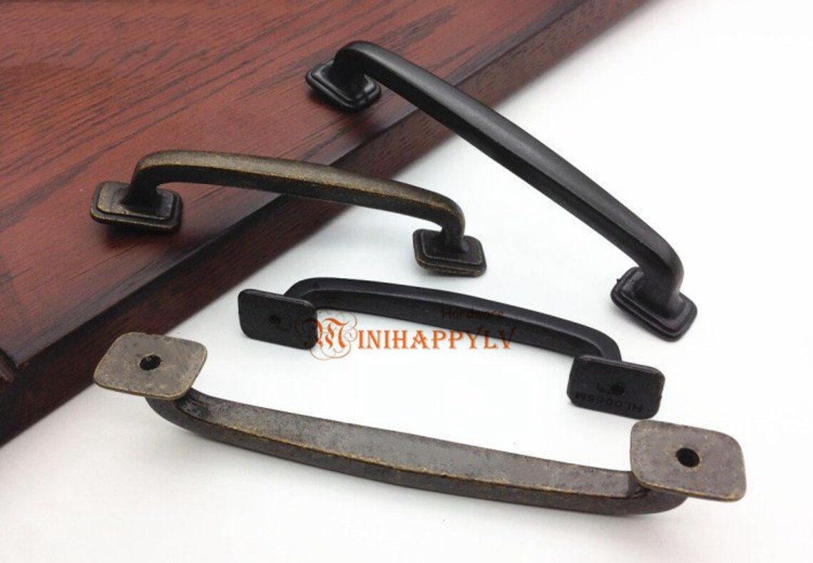 3.78 5antique Bronze Black Drawer Knobs Handles | Etsy