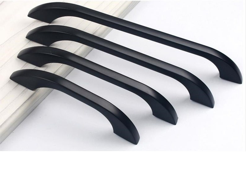 Large Black Pulls Kitchen Cabinet Door Handle Pull Drawer Pull - Etsy