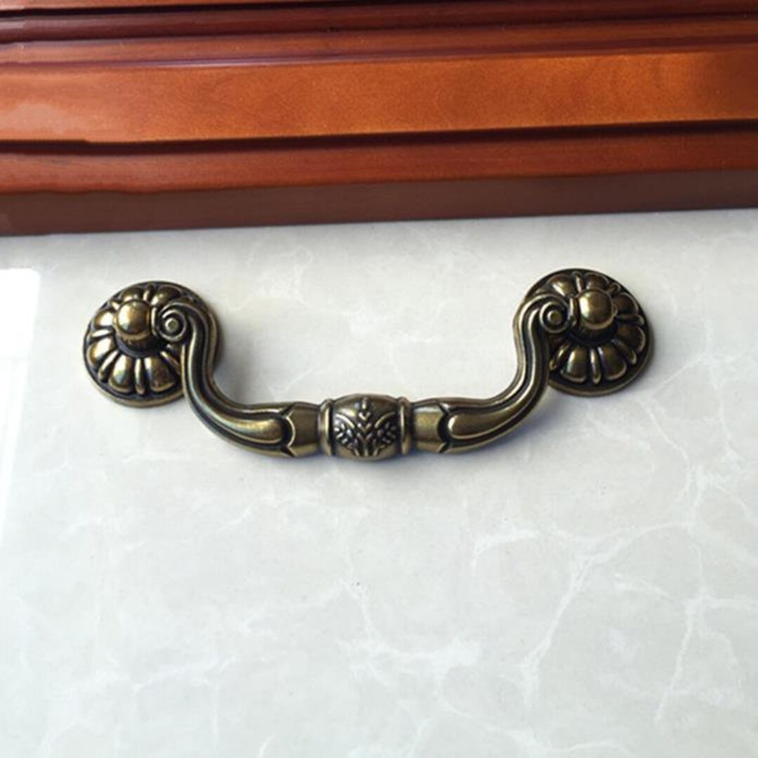 Dresser Drawer Knob Pulls Swing Pulls Handles Antique Bronze Pulls ...