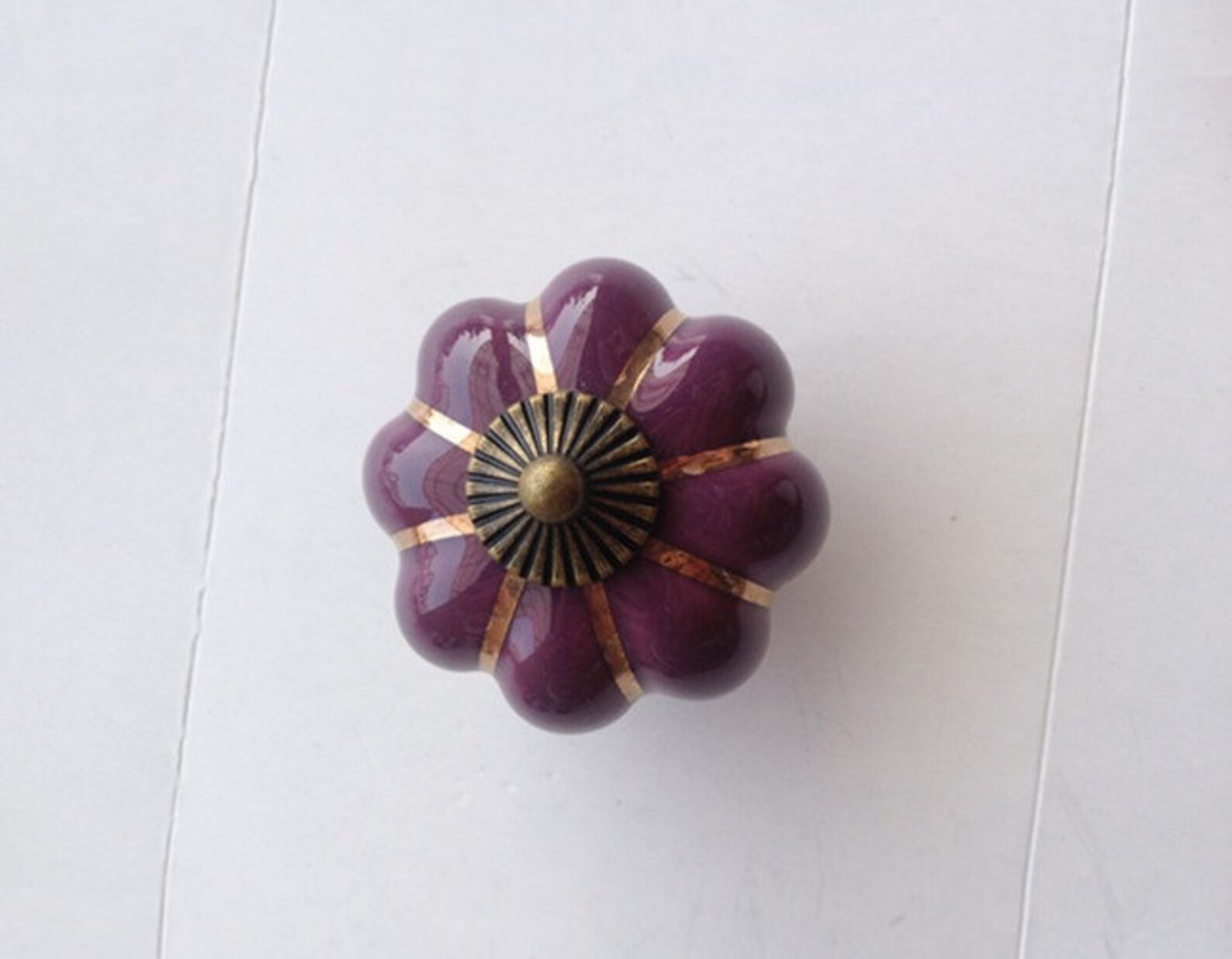Purple Cabinet Knobs Pumpkin Knobs Kitchen Dresser Knob Drawer - Etsy