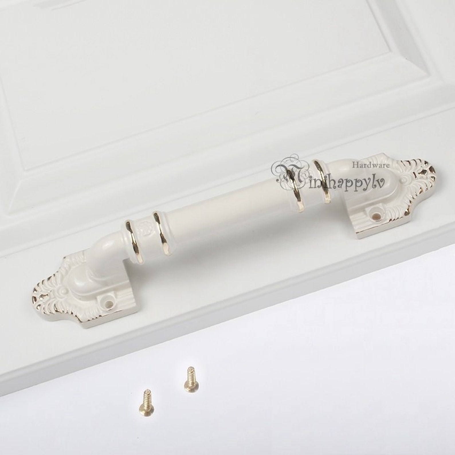 Large Cabinet Handles Handles Door Handles Pulls Ivory White - Etsy