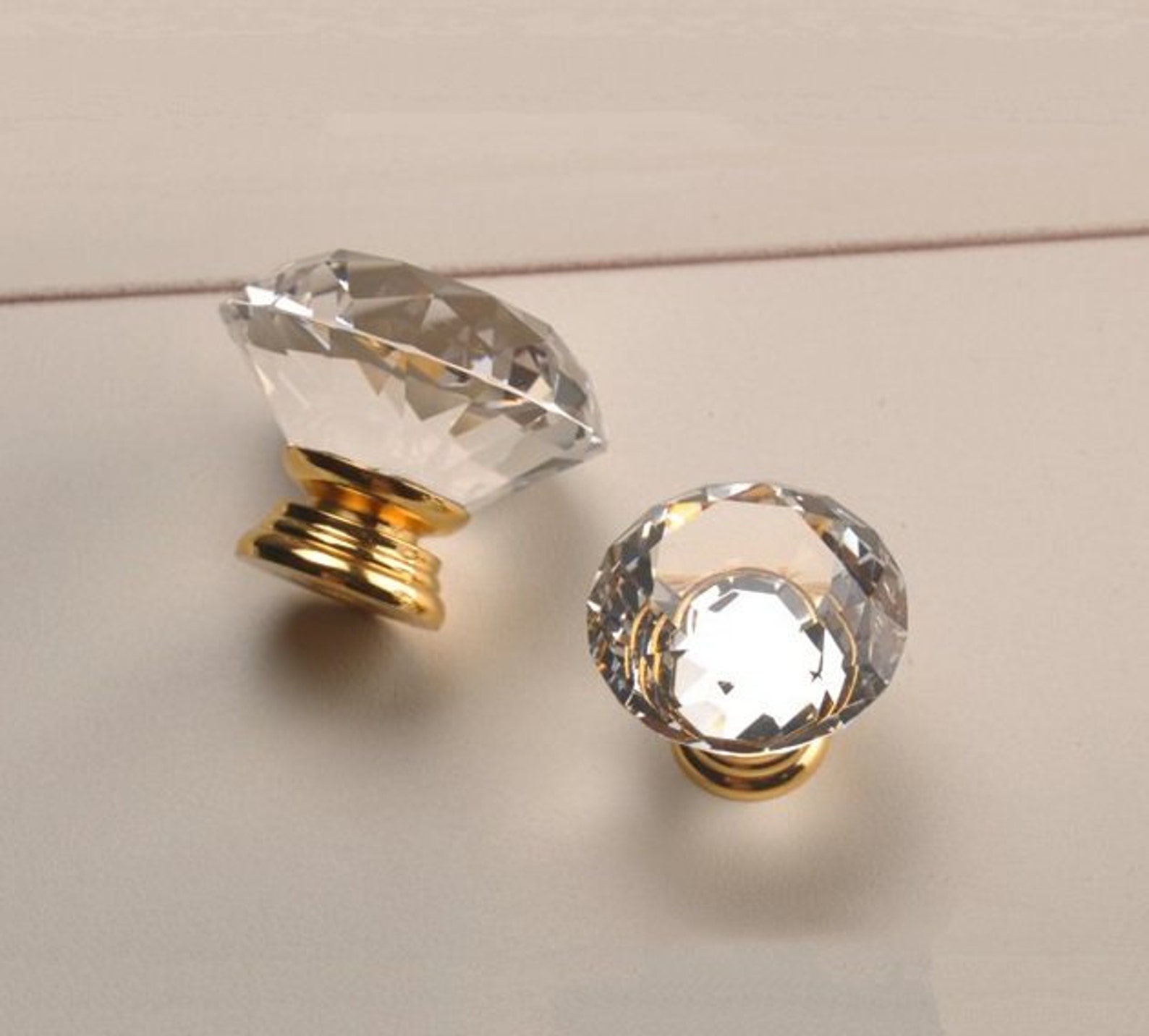 Gold Silver Glass Knobs Dresser Knobs Pulls Drawer Knobs Pulls - Etsy