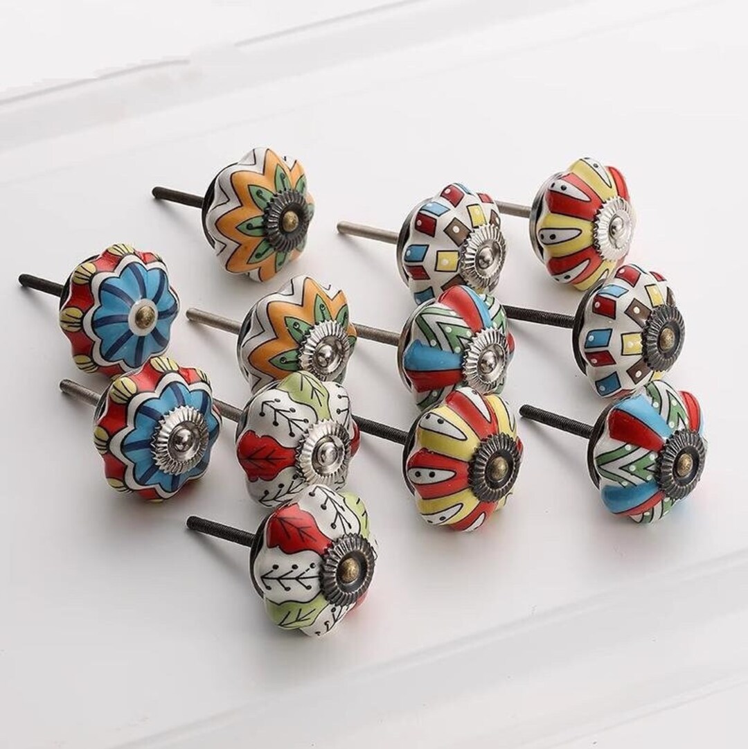 Ceramic Pumpkin Knobs Handles Cabinet Knobs Pulls Drawer Pulls Handles ...