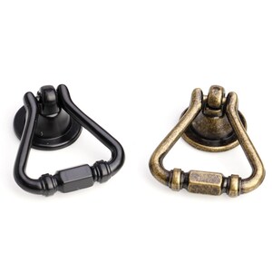 Drawer Pulls Knob Handles Triangular Ring Dresser Pull Knobs / Kitchen ...