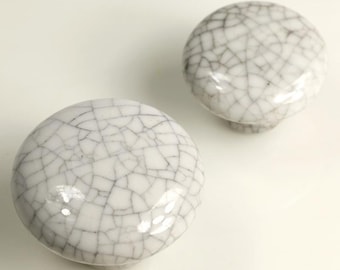 White Ceramic Dresser Knobs Pulls Drawer Pull Handles Knobs Gold Silver Kitchen Cabinet Door ...