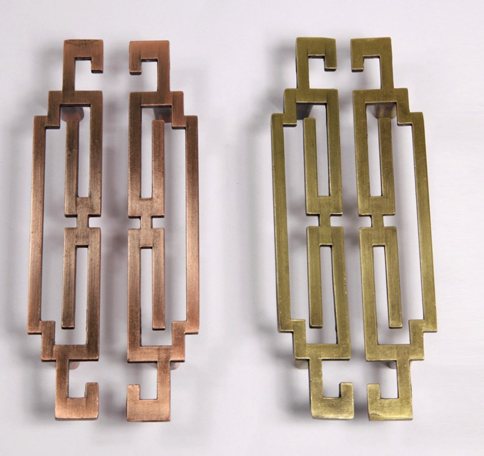 Pair of Vintage Style Handles Dresser Pulls Symmetry Drawer | Etsy