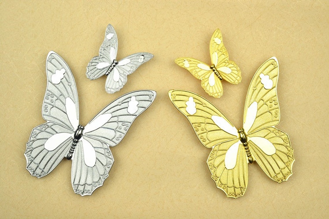 Butterfly Dresser Knobs Pulls Drawer Pulls Handles Kitchen | Etsy