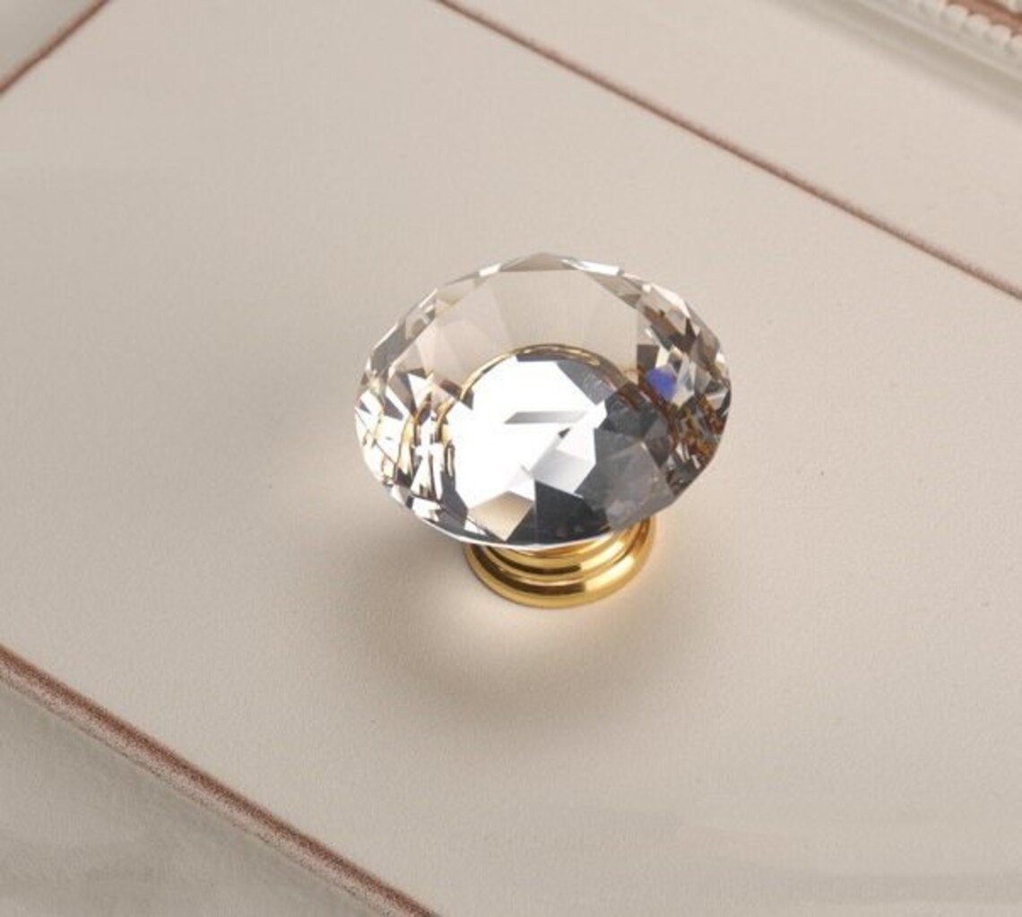 Gold Silver Glass Knobs Dresser Knobs Pulls Drawer Knobs Pulls - Etsy