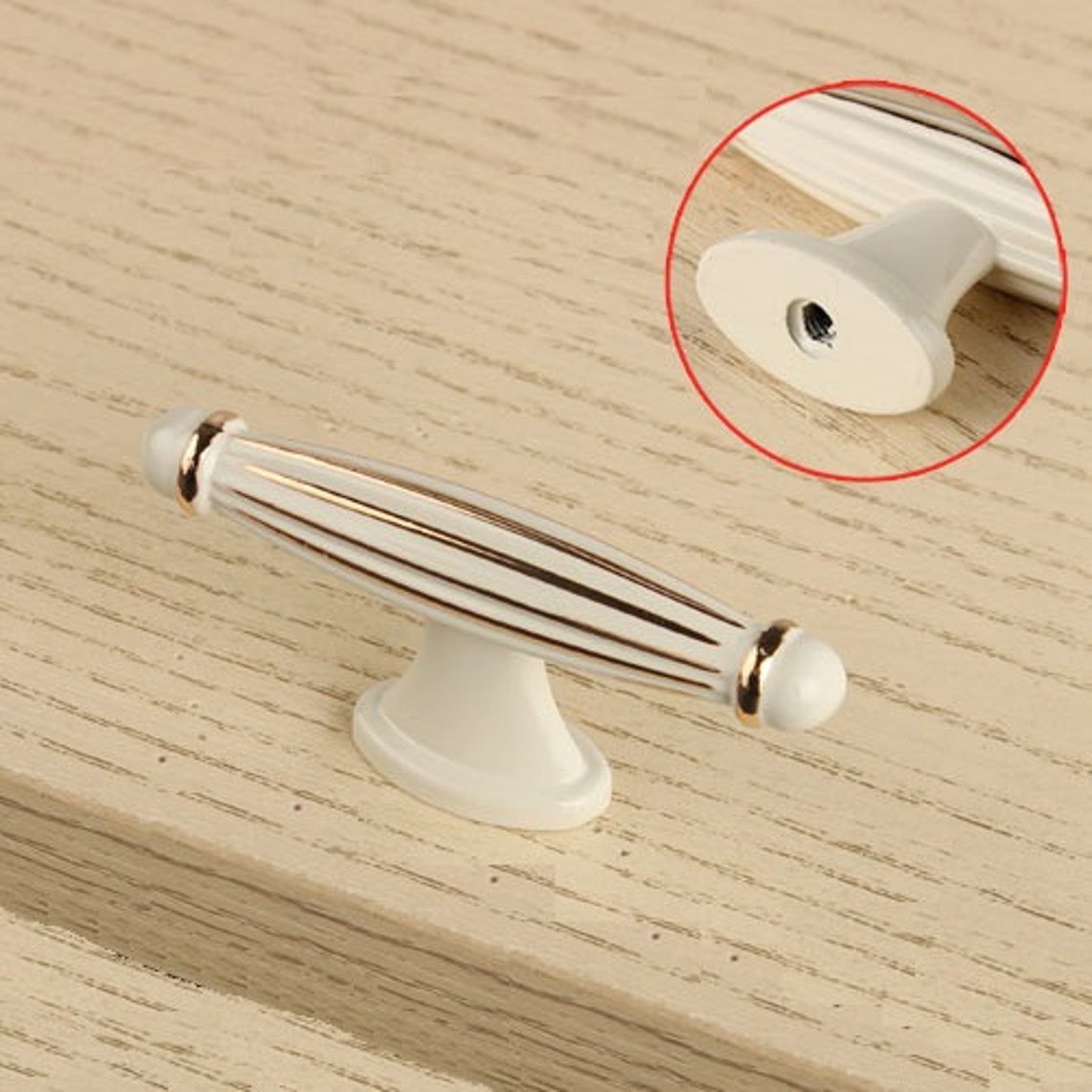 Dresser Knob Handle Drawer Pulls Handles Knobs White Gold - Etsy