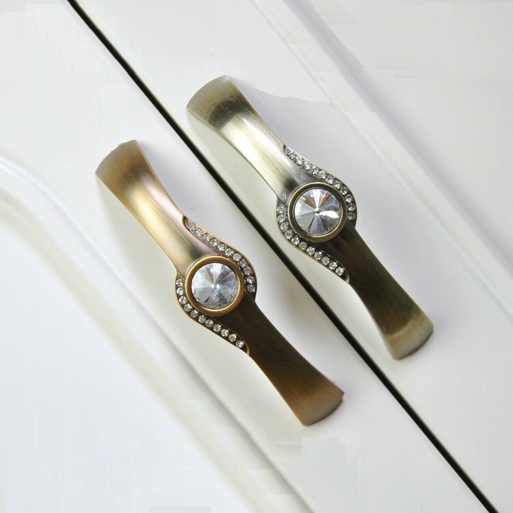 Glass Crystal Cabinet Door Handles Pulls Knobs Decorative - Etsy