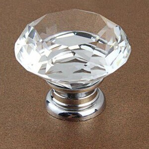 Gold Silver Glass Knobs Dresser Knobs Pulls Drawer Knobs Pulls Handles Crystal Knobs Handles ...