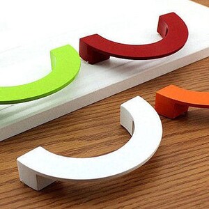 3.78" Colorful Drawer Pulls Handles Semicircle Handles Pull Dresser ...