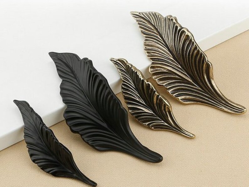 1.25 2.5 Leafy Drawer Pulls Handles Leaf Cabinet - Etsy