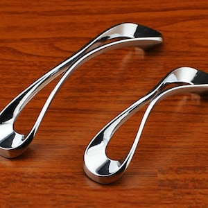 Dresser Pull Handle Drawer Pulls Handles Knobs Silver Kitchen Cabinet ...