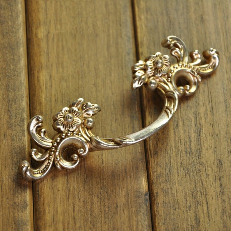 Poignée de tiroir de commode Shabby Chic, poignée Ambry, argent Antique ...