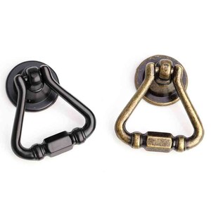 Drawer Pulls Knob Handles Triangular Ring Dresser Pull Knobs / Kitchen ...