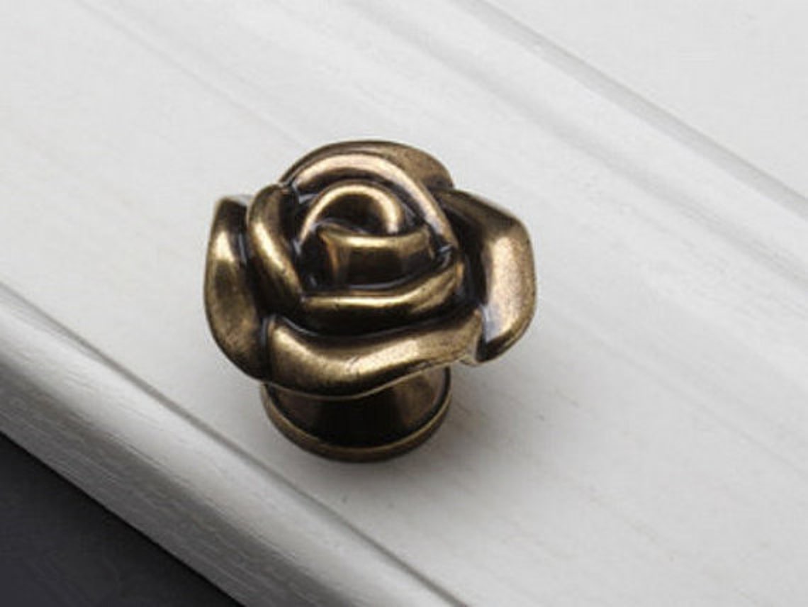 3.78rose Flower Dresser Knobs Pulls Drawer Knobs Pulls - Etsy