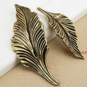1.25" 2.5" Leafy Drawer Pulls Handles Leaf Cabinet Handles Pull Vintage ...