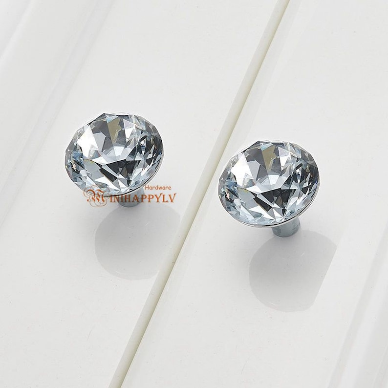 Glass Drawer Knobs Pulls Crystal Dresser Knobs Pulls Handles - Etsy