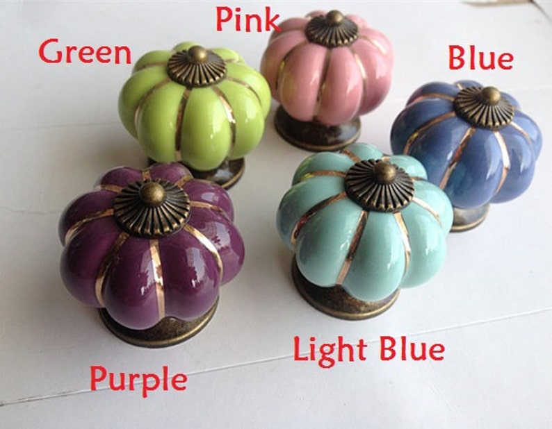 Colorful Knobs Kitchen Cabinet Knobs Dresser Knob Drawer Pulls - Etsy