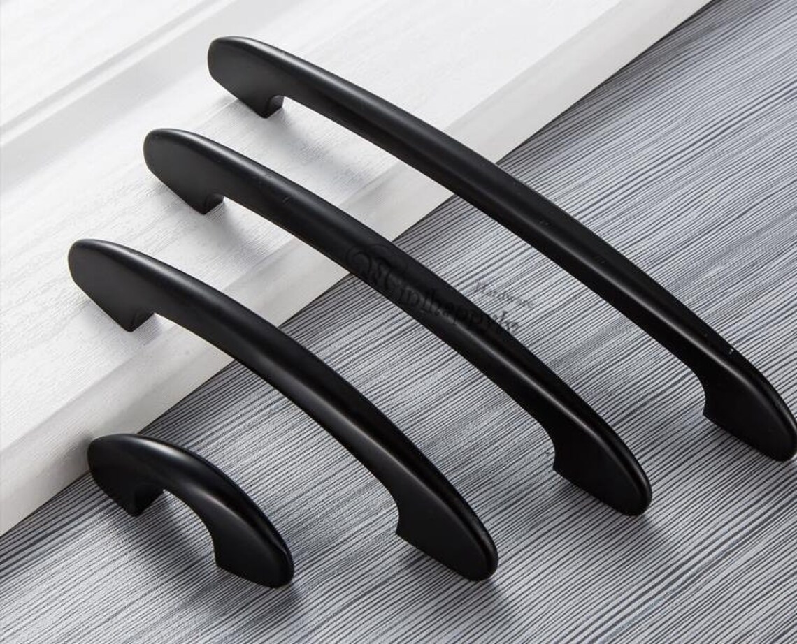 1.253.78 5 6.3 Black Drawer Pulls - Etsy