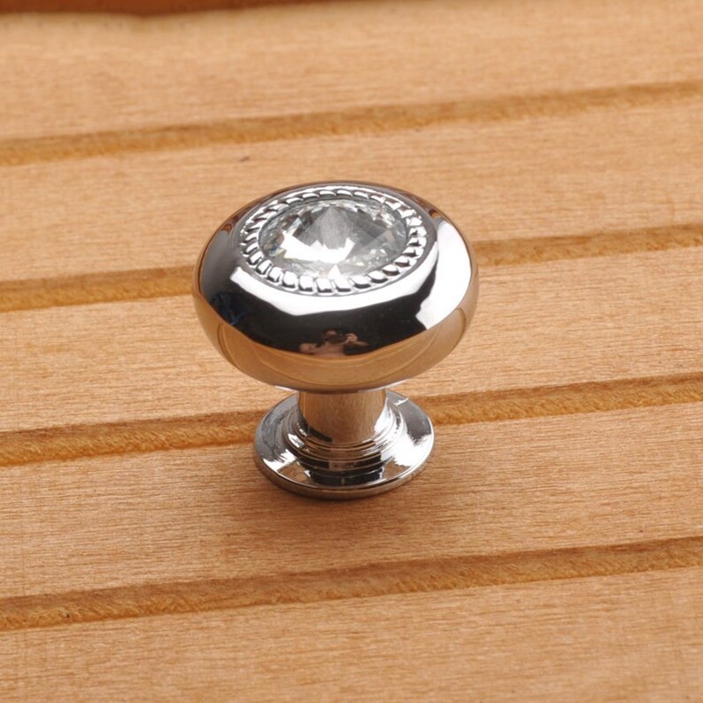 Small Glass Crystal Knobs / Dresser Knob Drawer Knobs Pulls - Etsy