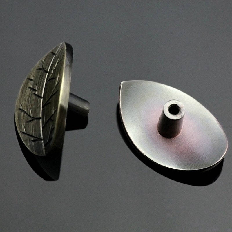 Leaf Drawer Knobs Pulls Antique Bronze Dresser Knobs Pulls | Etsy