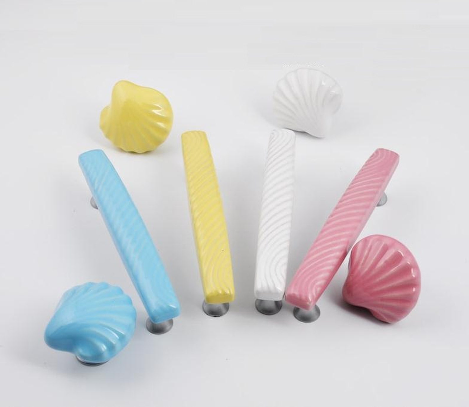 Shell Nautical Dresser Knobs Pulls Drawer Knobs Pulls Handles | Etsy